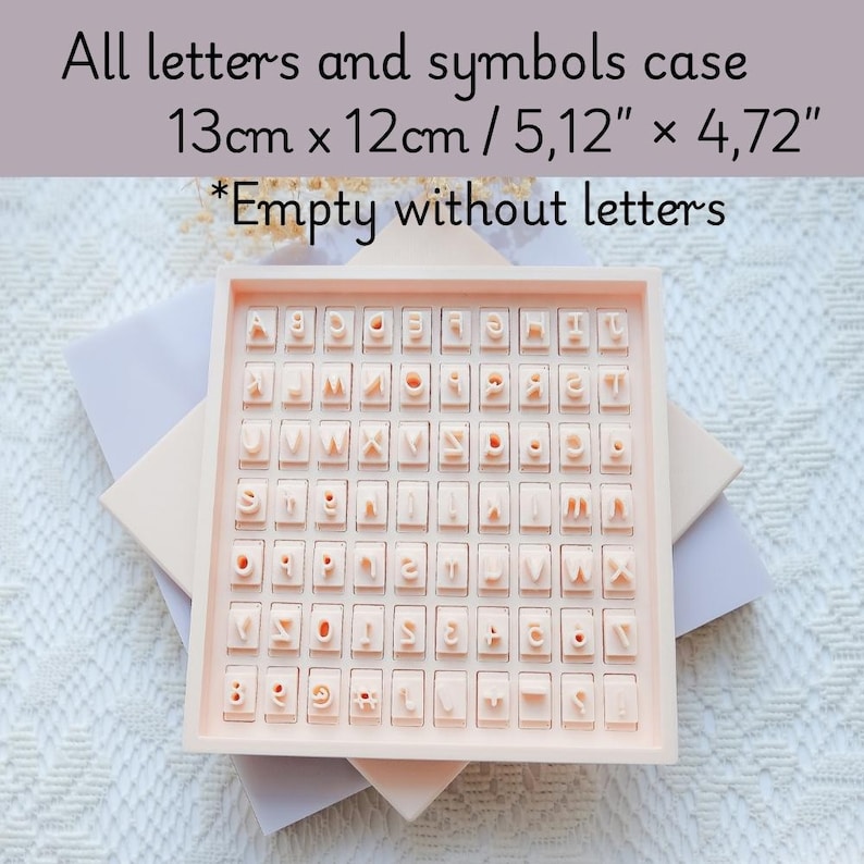 Alphabet Letter Stamp Set With Handle for Clay Pottery Ceramic Polymer ...