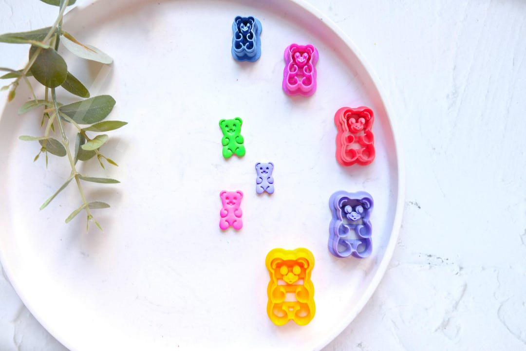 Gummy Bear Polymer Clay Cutter, Bear Clay Cutter, Gummy Bear Earrings ...