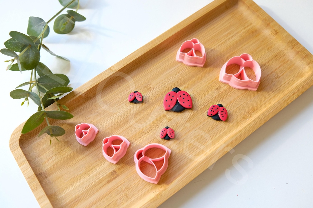Ladybug Polymer Clay Cutter Set - DIY Earring Making Tool for Crafting ...