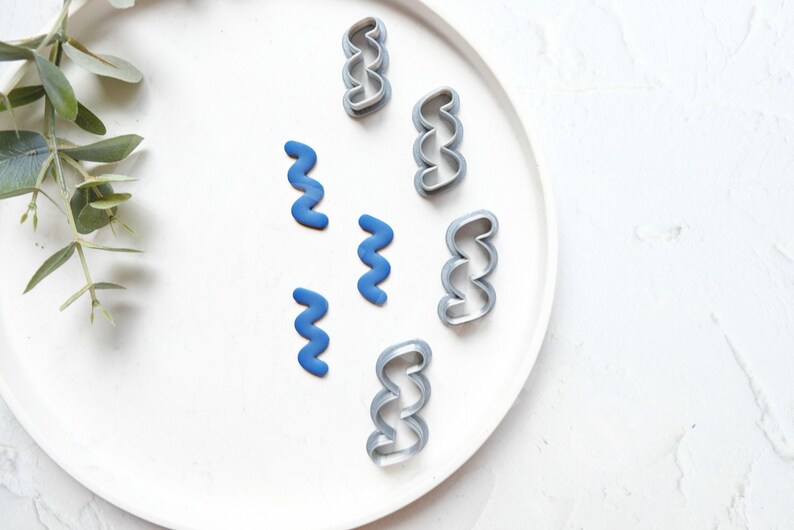 Line Clay Cutter Set: Geometric Polymer Clay Earring Cutters - Etsy