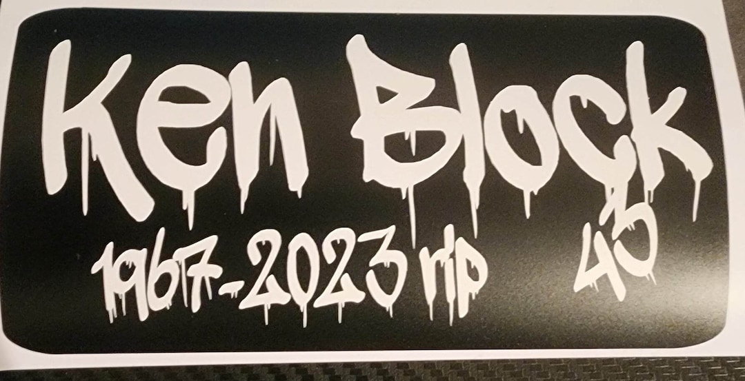 RIP Ken Block Decal - Etsy