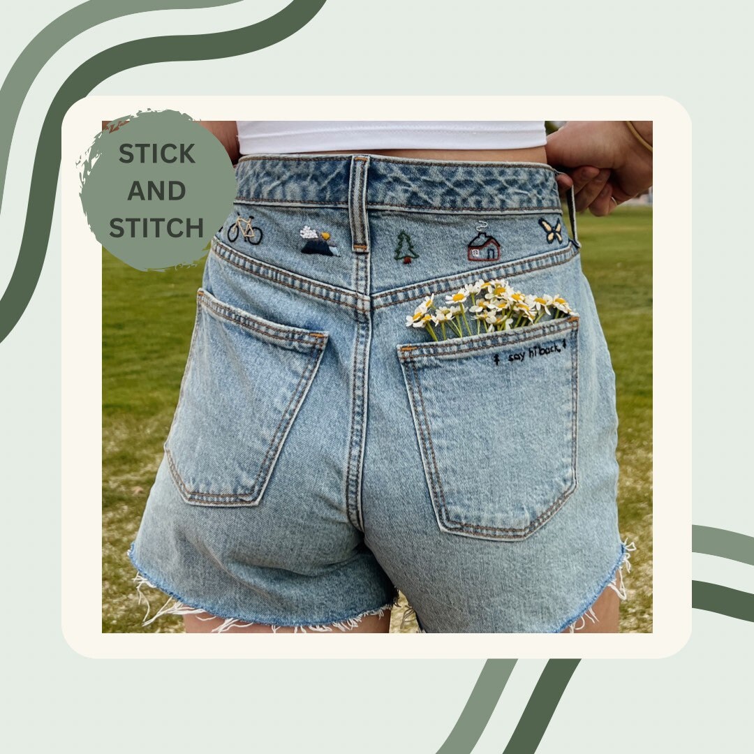 STICK AND STITCH Granola Girl Pattern - Etsy