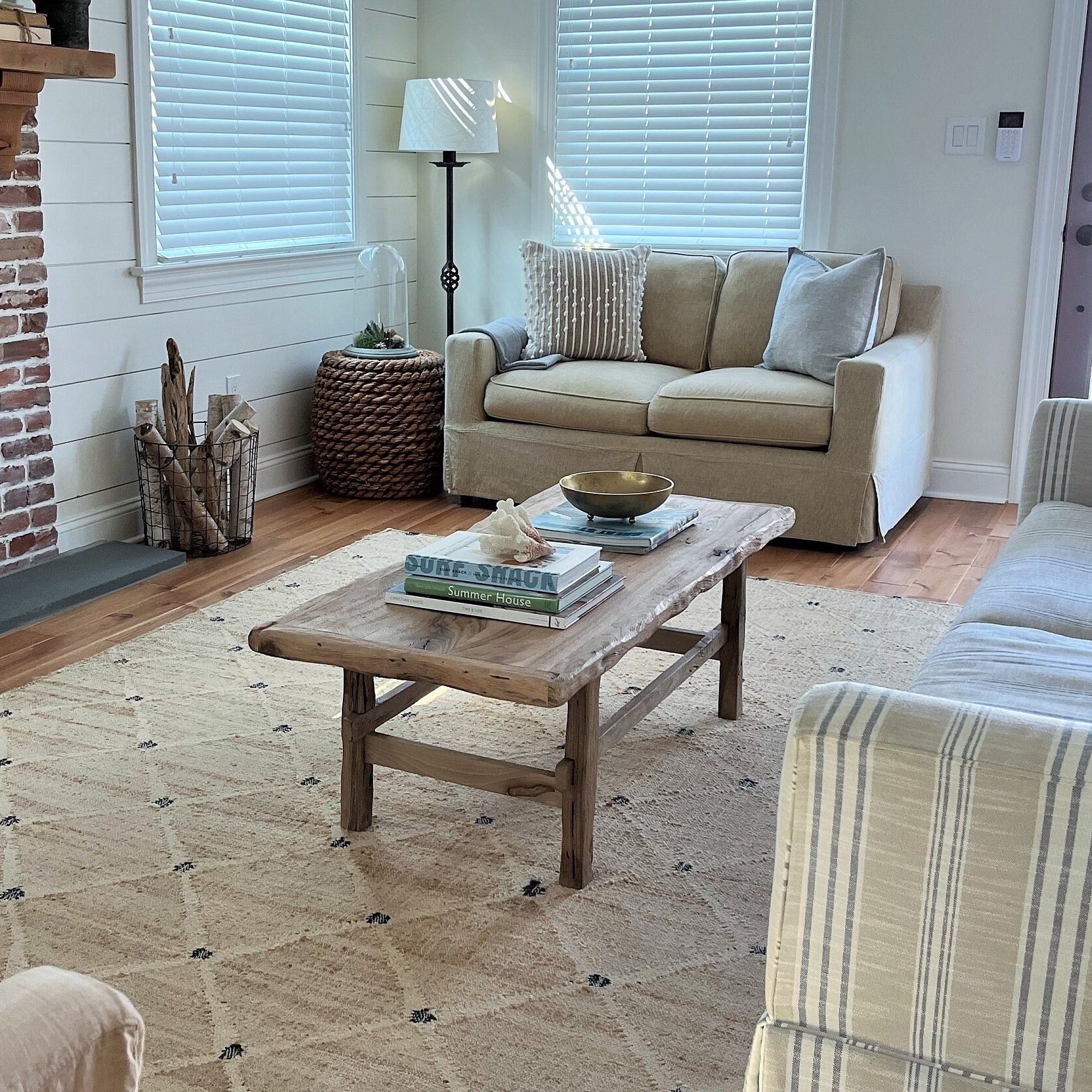 Rustic Large Coffee Table, Live Edge Table, Live Edge Furniture ...