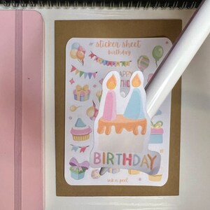Sticker Sheet - Happy Birthday | Journaling Stickers for Your Planner ...