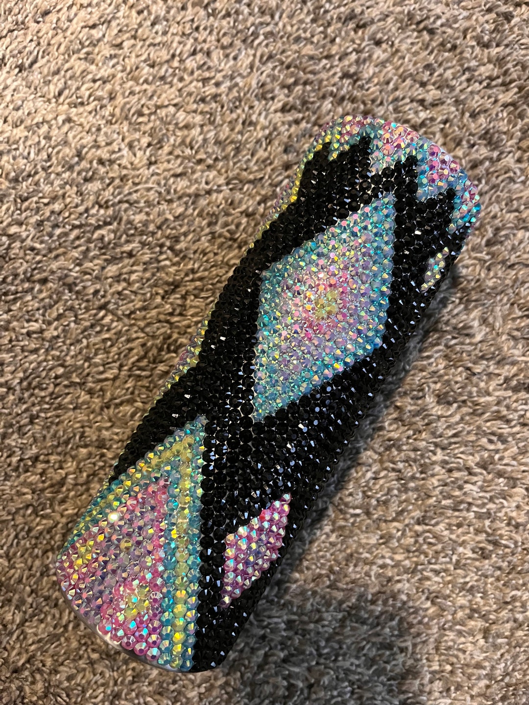 20oz Aztec Theme With Pastel Neons Honeycomb Tumbler W/lid and Straw ...