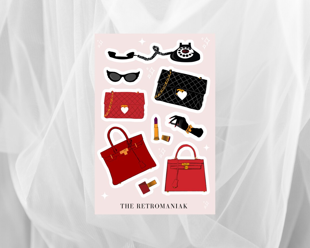 Vintage Fashion Sticker Set: Retro Chic Planner Stickers - Etsy