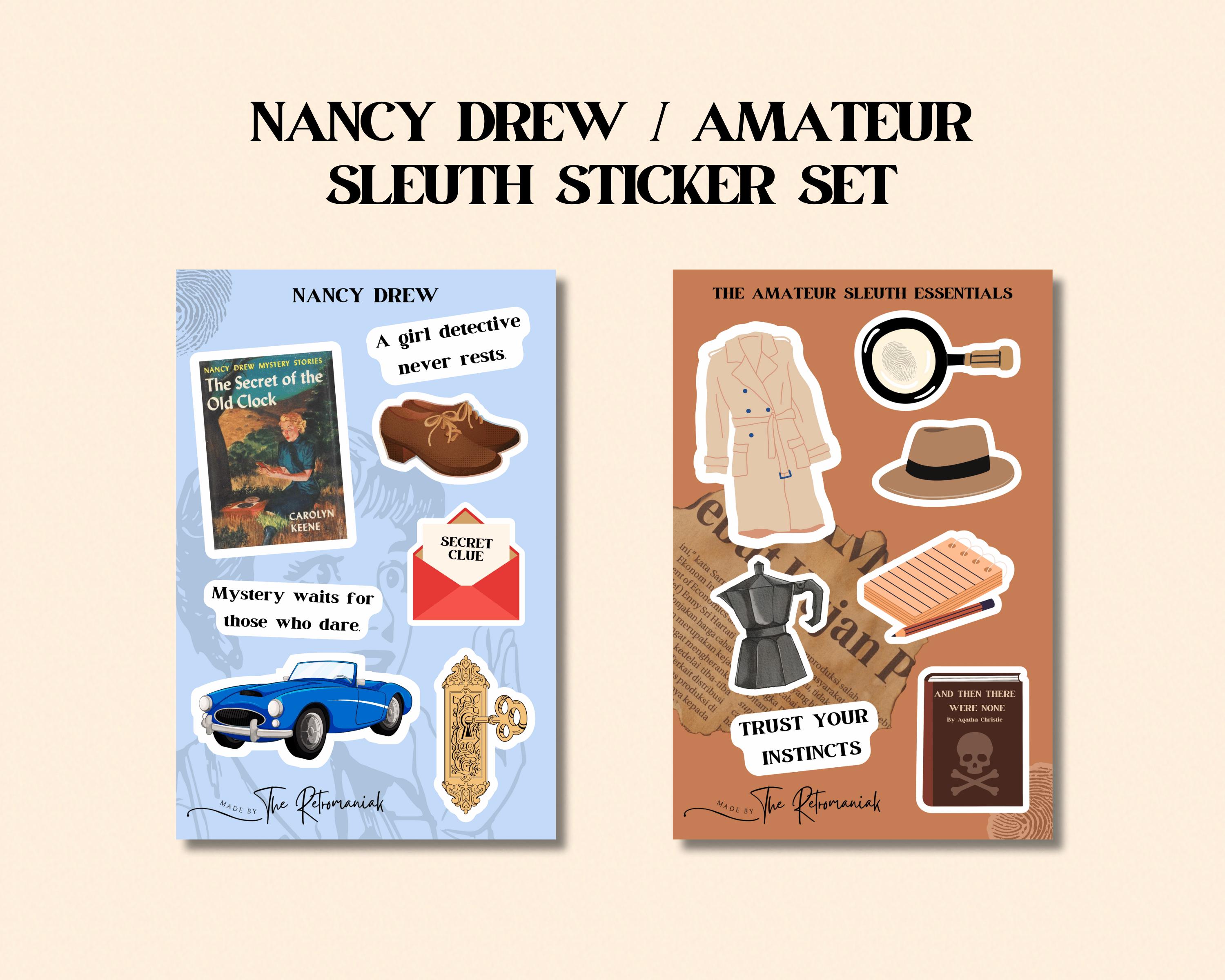 Nancy Drew Sticker Set: Cozy Mystery Sleuth Essentials - Etsy