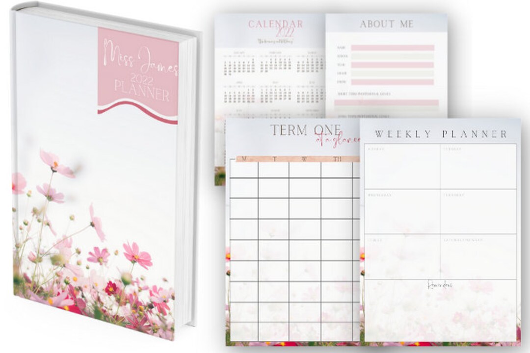 Personalised Teacher Planner || Wildflowers Theme [PRINTABLE] - Etsy