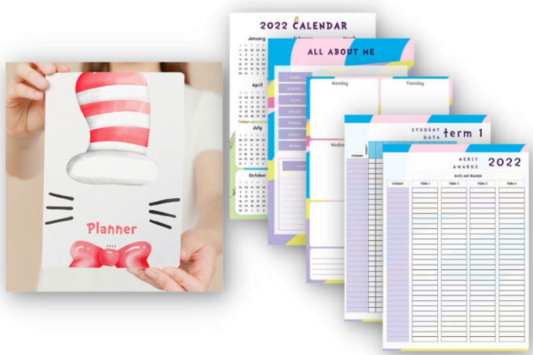 Dr Seuss Inspired Teacher Planner || [PRINTABLE] - Etsy