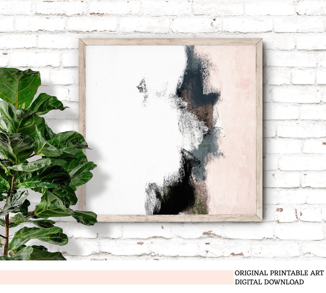 Instant Printable Colorblock Painting, Digital Download Print ...