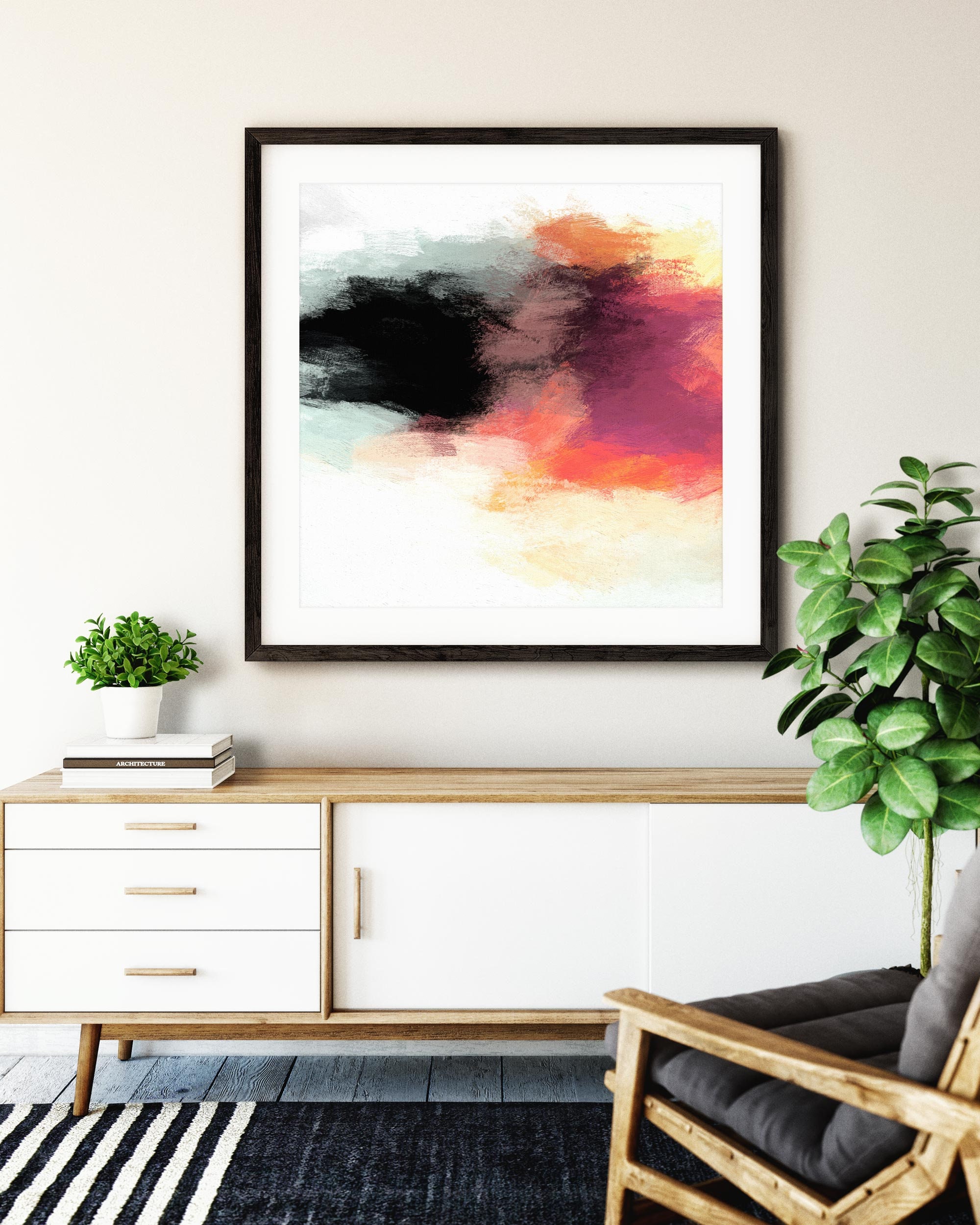 Instant Download Art, Printable Colorblock Painting, Abstract Art ...