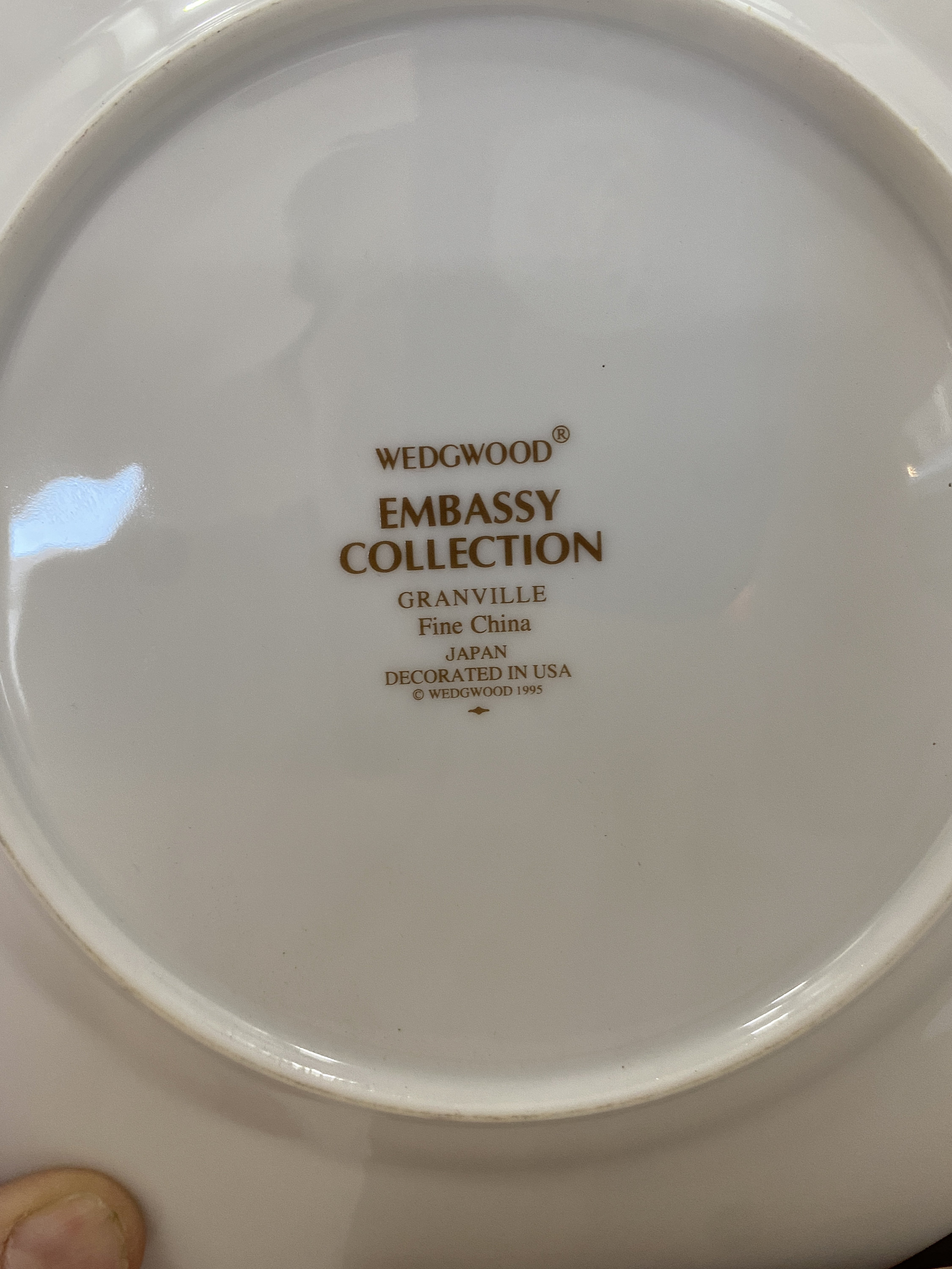 Wedgewood Embassy Collection Plate and Tea Cup Set Tea Cups & Sets Home ...
