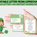 Letter From Leprechaun Trap Letter Editable Leprechaun Letter St ...