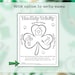 St. Patrick's Day Shamrock Trinity Coloring Page, Christian St Patricks ...