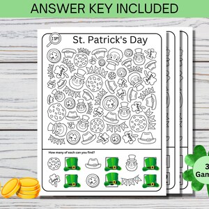 St. Patrick's Day I Spy Printable Game for Kids St. Patrick's Day ...