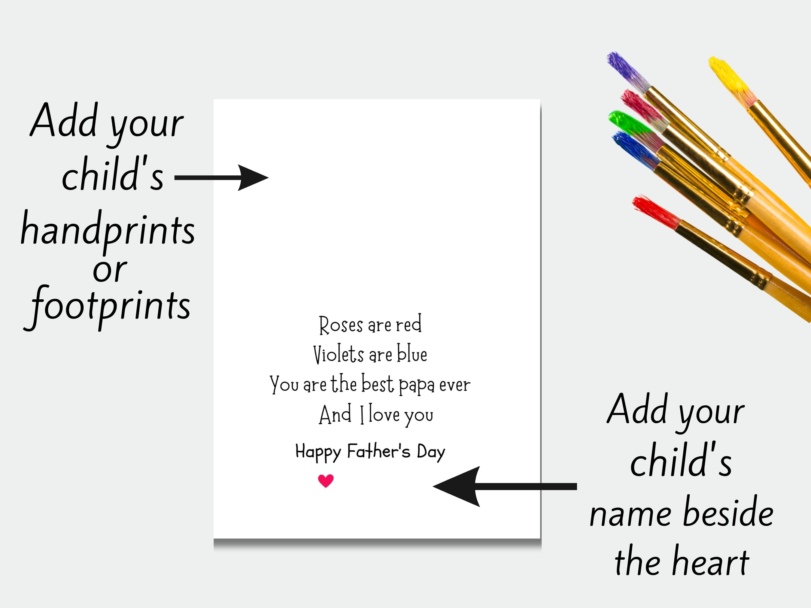 Father's Day Poem, Fathers Day Handprint Keepsake, Best Dad Ever Craft ...
