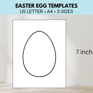 Printable Easter Egg Template, Easter Egg Activity Sheets, Easter Egg ...