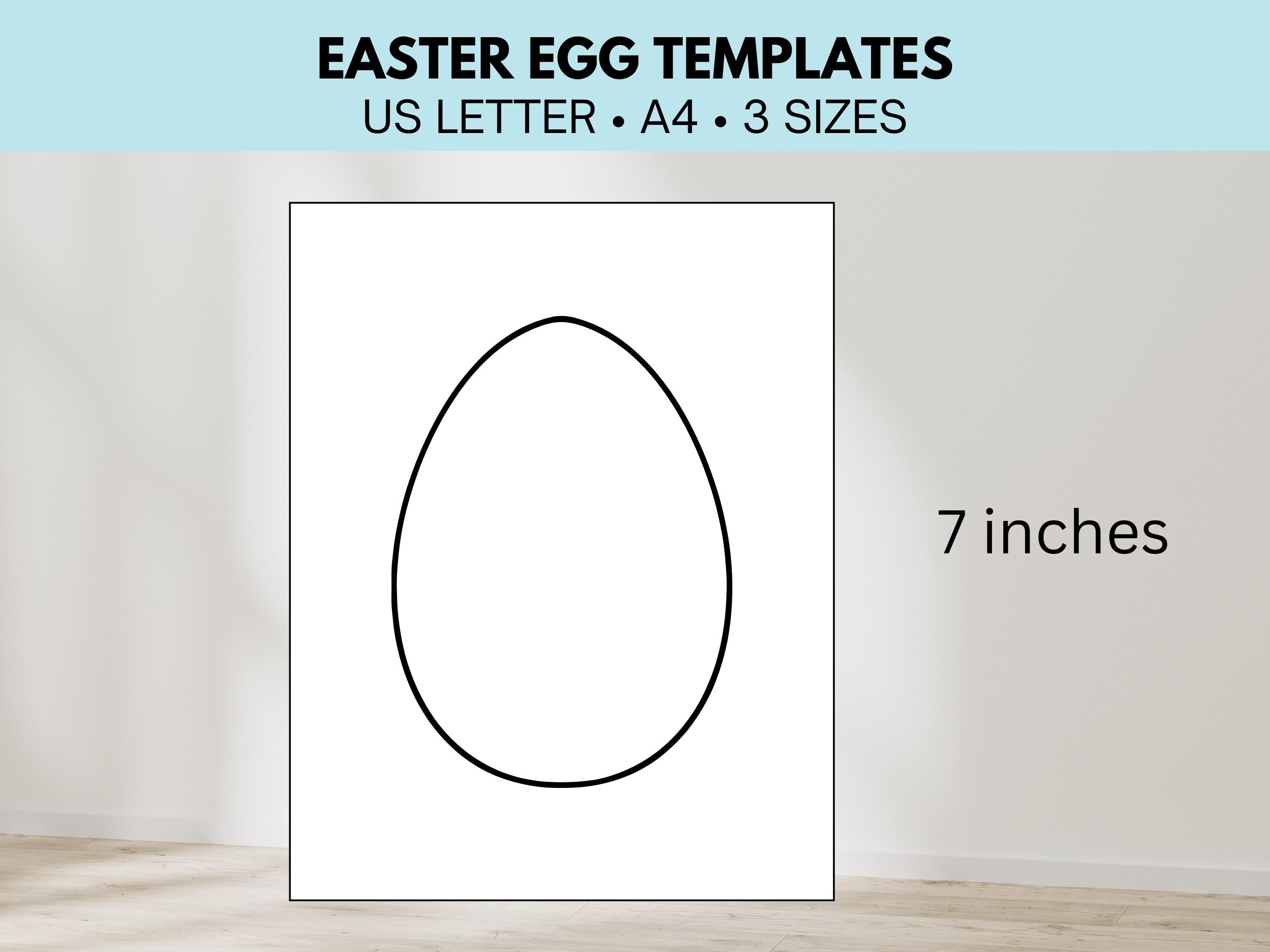 Printable Easter Egg Template, Easter Egg Activity Sheets, Easter Egg ...