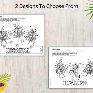 Palm Sunday Craft, Paper Crown Printable, Holy Week Activity, Sunday ...