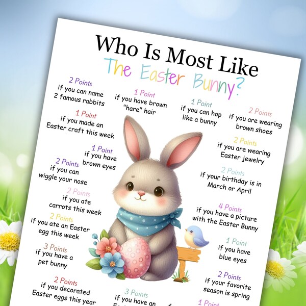 Easter Party Game - Etsy