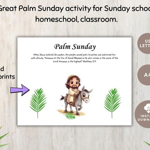 Palm Sunday Handprint Craft, Easter Handprint Art, Holy Week Activity ...