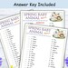 Spring Game Printable, Baby Animal Matching, Baby Animal Name, Spring ...