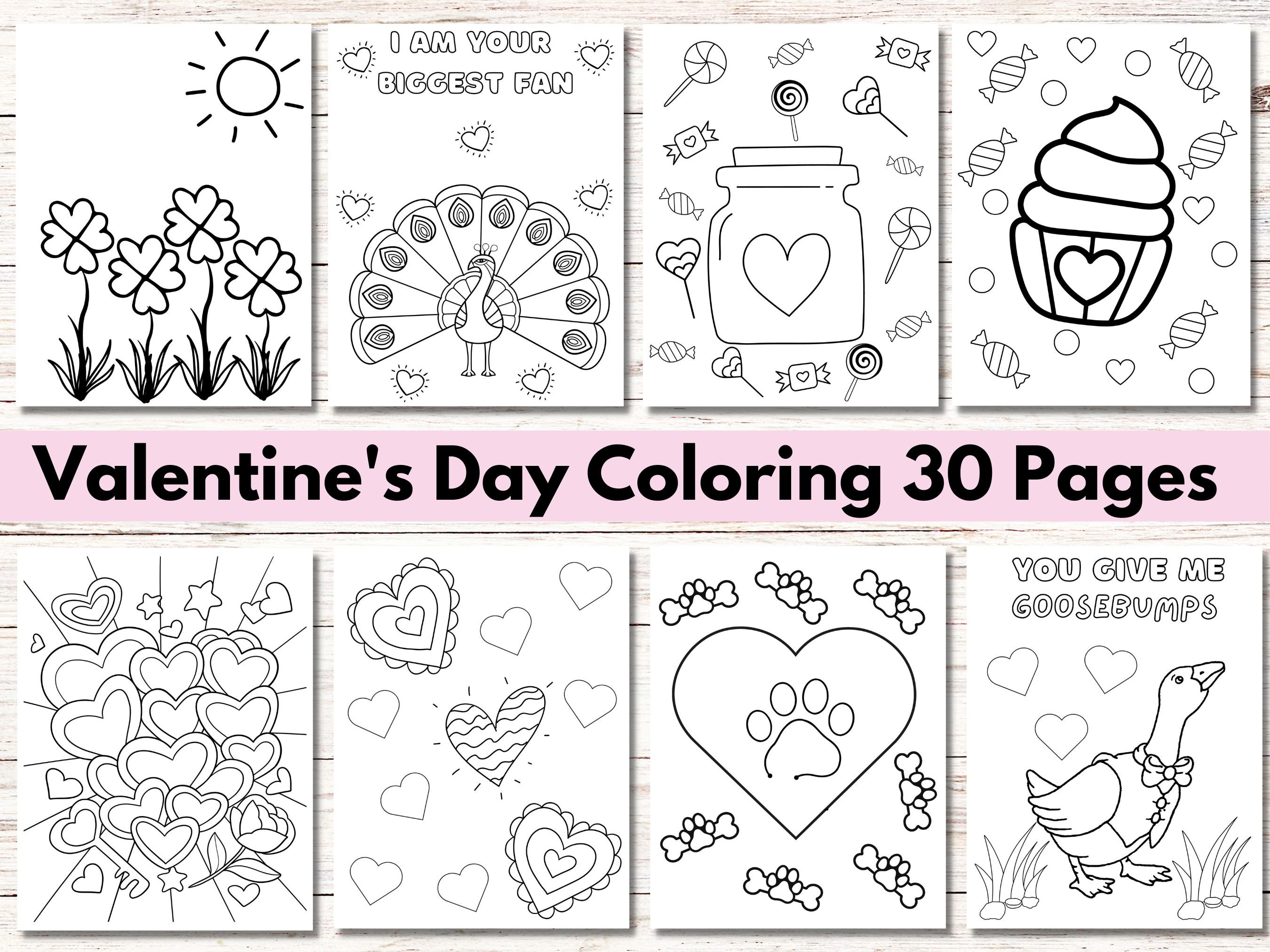 Valentine's Day Coloring Pages for Kids, Valentine Coloring Pages ...