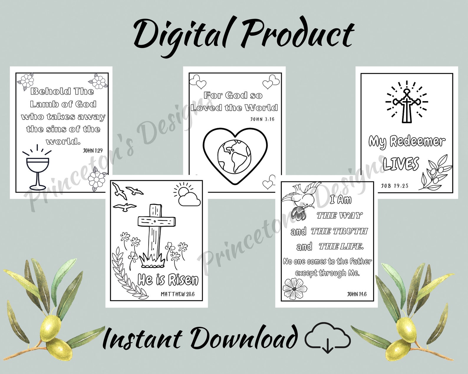 Easter Bible Verse Coloring Pages, Christian Scripture, Resurrection ...