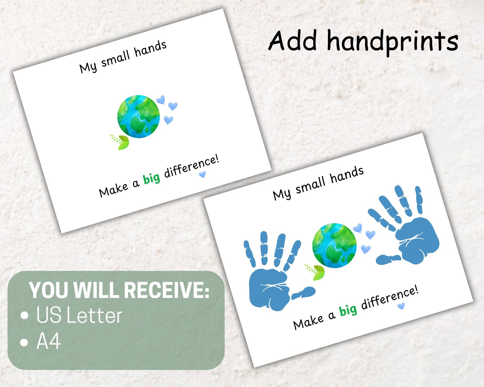 Earth Day Handprint Craft, Earth Day Activity, Handprint Art Craft ...