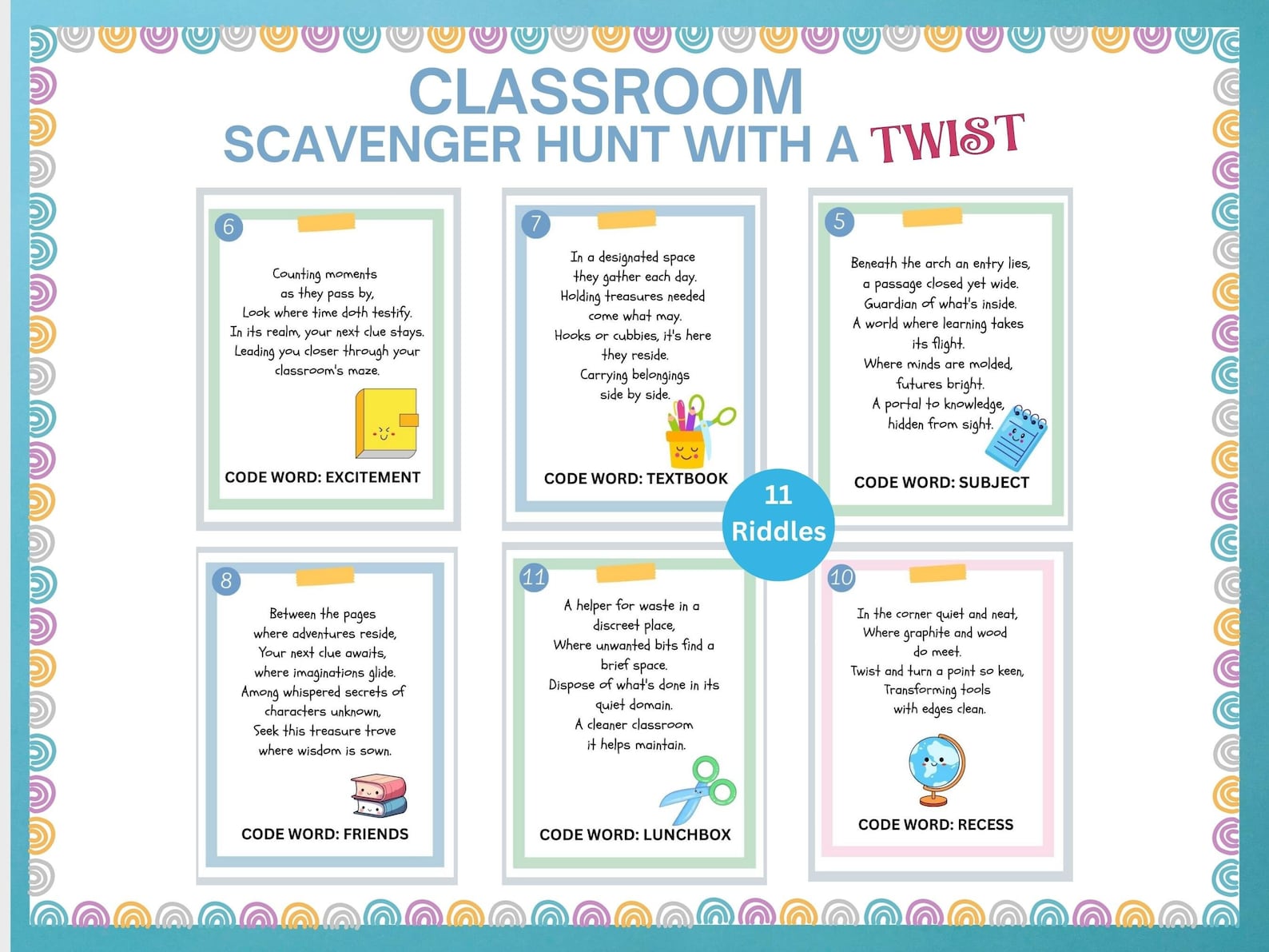 Classroom Scavenger Hunt, Back to School Scavenger Hunt, Classroom ...