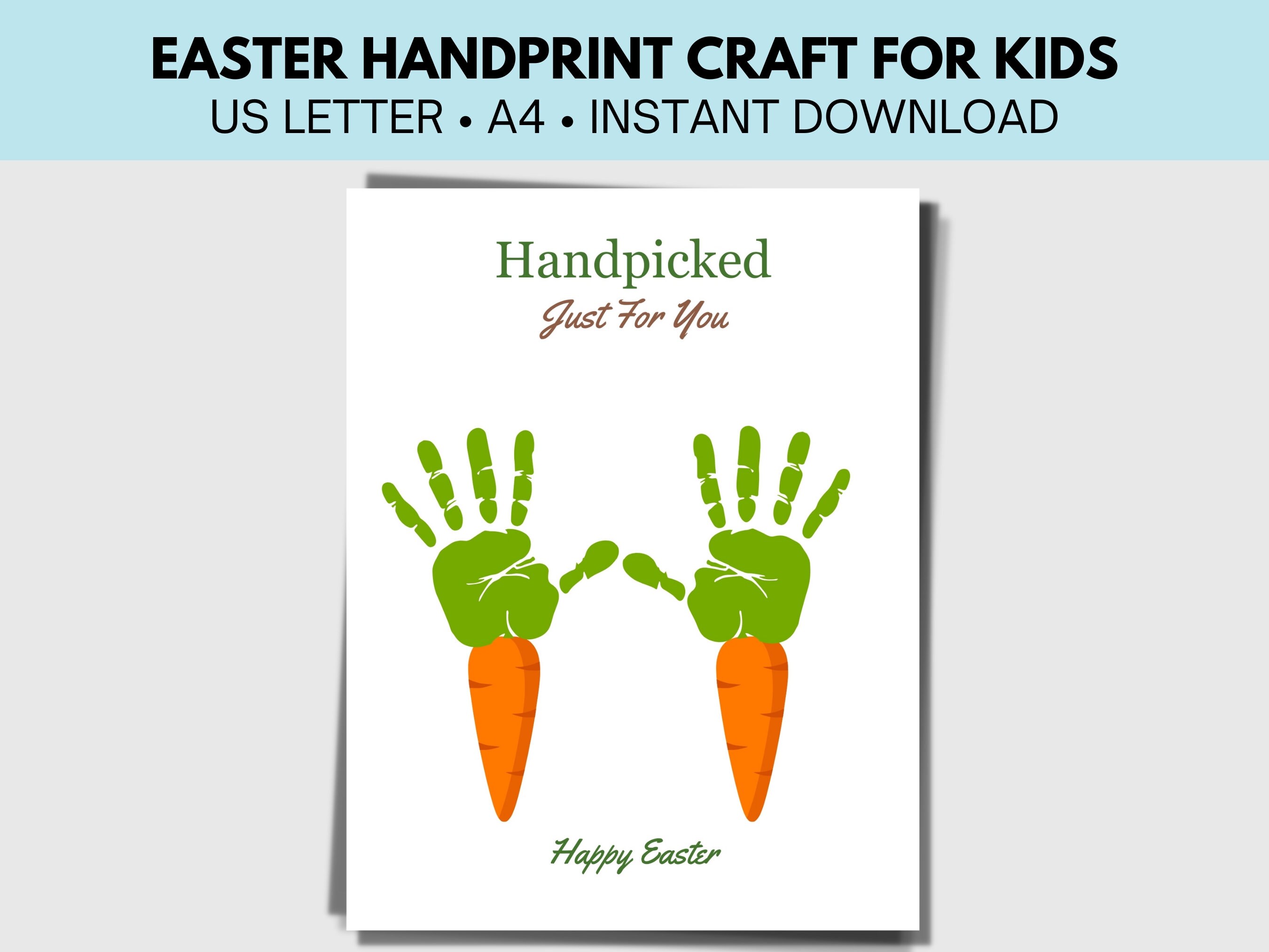 Easter Handprint Craft for Kids, Easter Handprint Art, Toddler ...