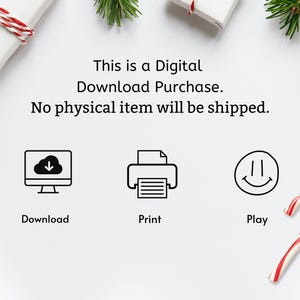 Christmas Song Trivia Game, Printable Christmas Party Game, Holiday ...