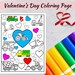 Valentine's Day Heart Coloring Page, Truck Coloring Page, Fun Activity ...