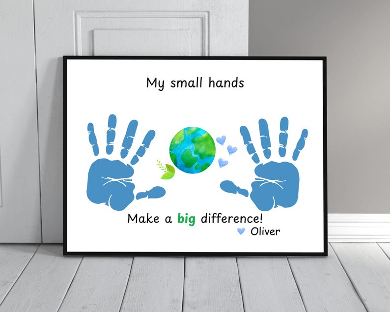 Earth Day Handprint Craft, Earth Day Activity, Handprint Art Craft ...