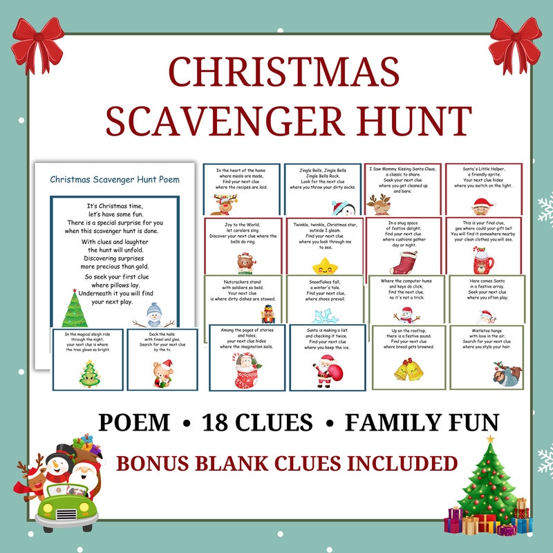 Candy Cane Treasure Hunt - Etsy