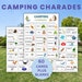 Camping Charades Camping Game, Printable Charades Camping Activities ...