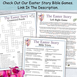 Easter Games Printable, Easter Story Left Right Game, Church Easter ...