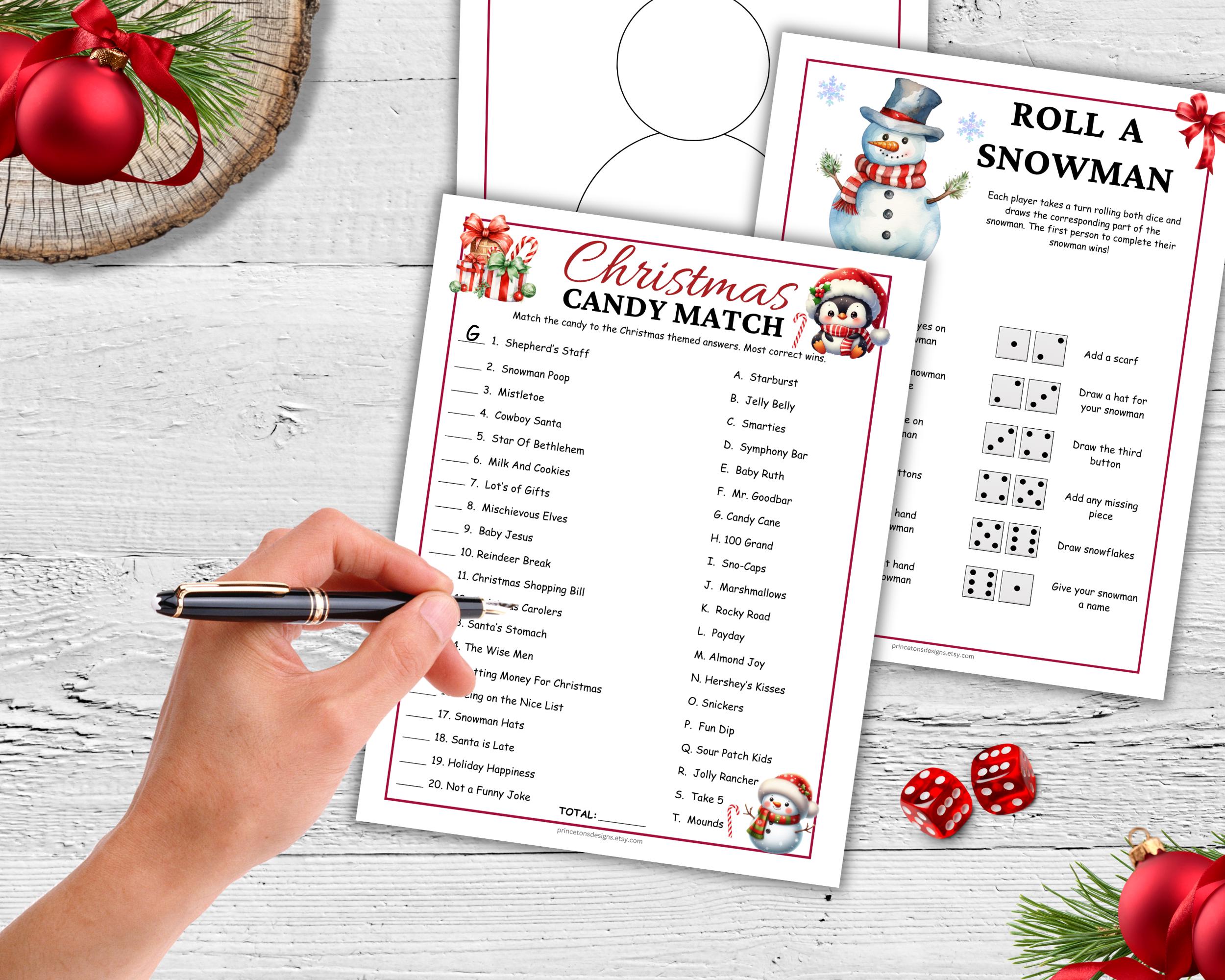 Christmas Game Bundle, Christmas Party Games Printable, Holiday Office ...