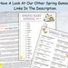 Spring Games Printable, Spring Left Right Game, Spring Party Game, Pass ...