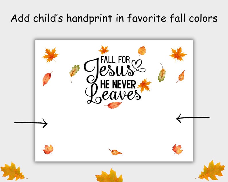 Fall Handprint Craft, Fall for Jesus Craft, Sunday School Activity ...