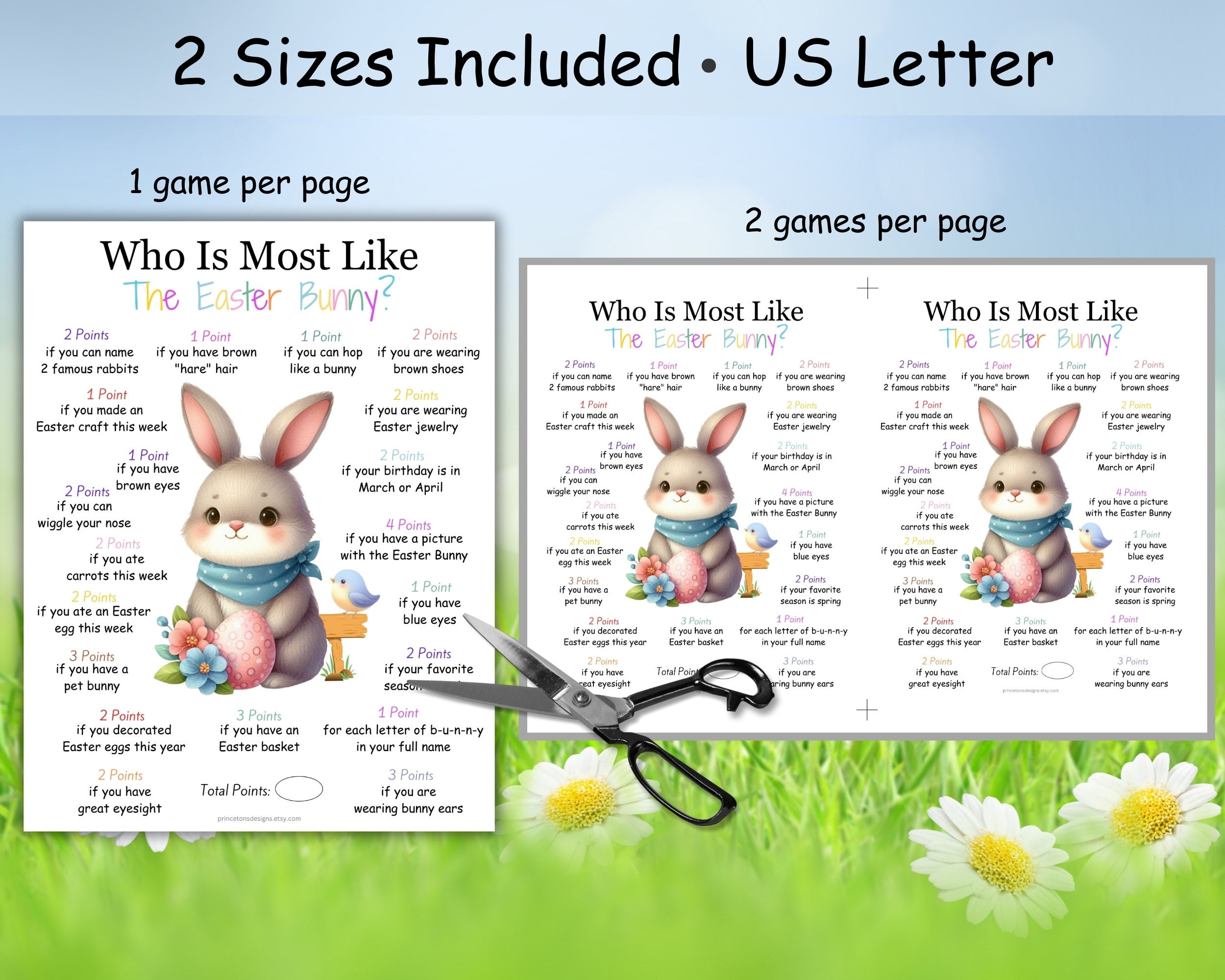 Easter Game, Who is Most Like the Easter Bunny, Easter Party Games ...