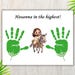 Holy Week Activity, Palm Sunday Handprint Craft, Printable Easter ...