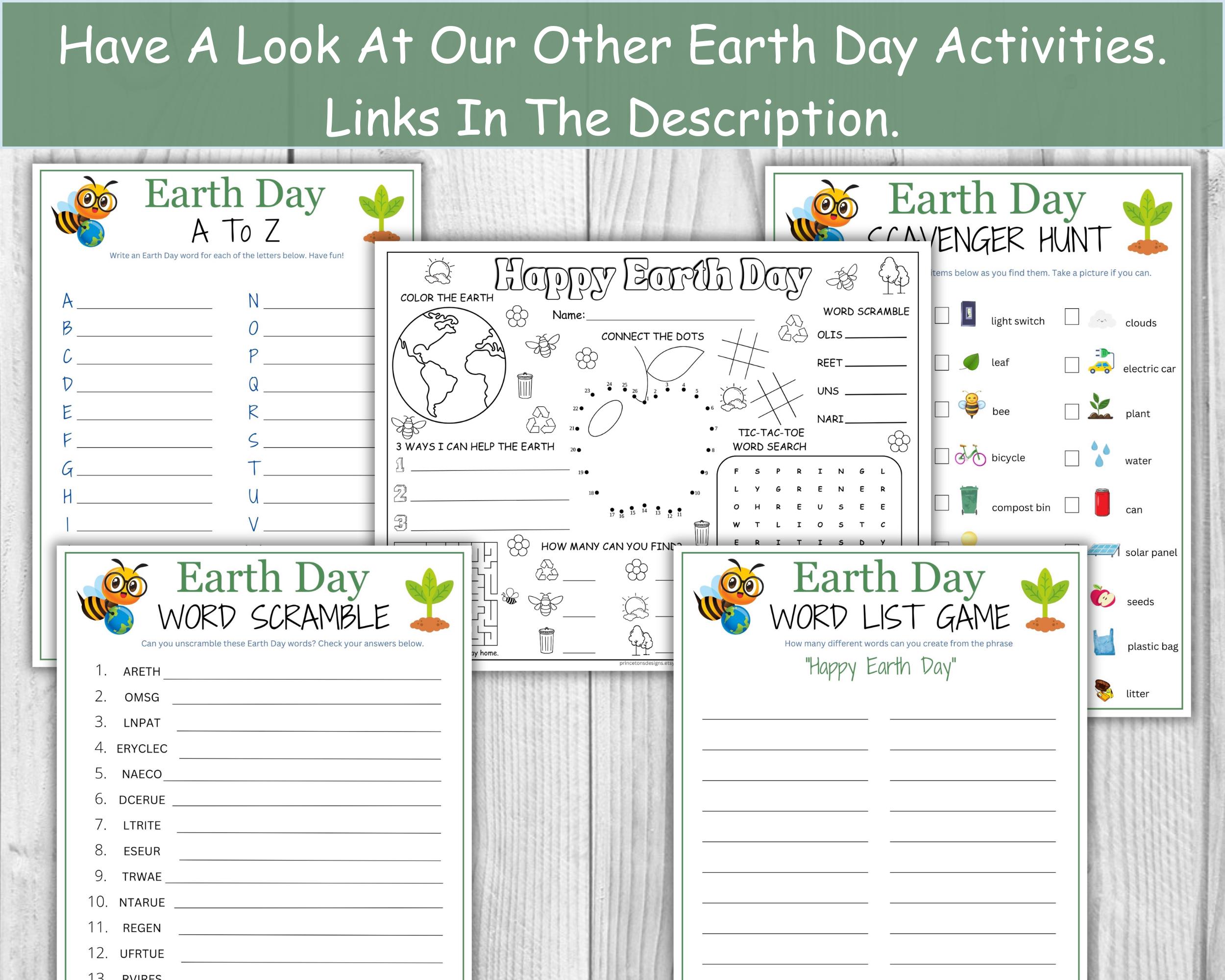 Earth Day Craft, Earth Day Paper Crown Hat, Earth Day Printable ...