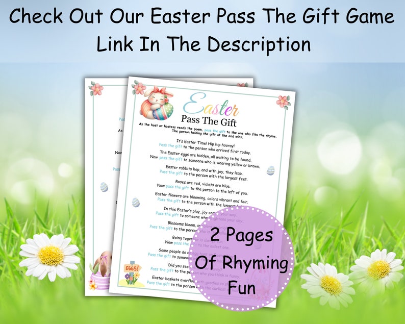 Easter Trivia Game, Easter Games Printable, Easter Party Games, Easter ...