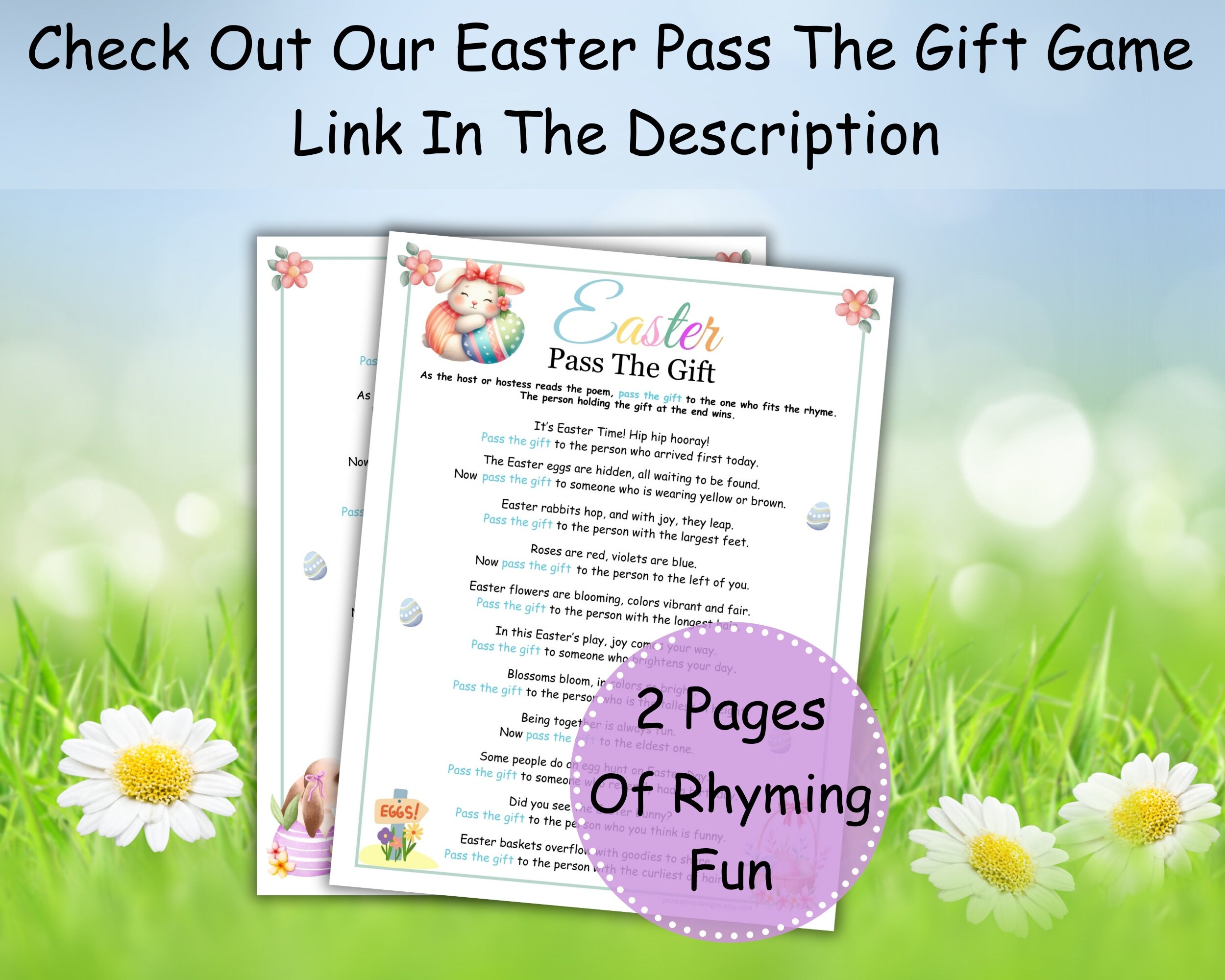 Easter Trivia Game, Easter Games Printable, Easter Party Games, Easter ...