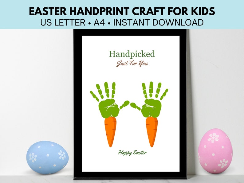 Easter Handprint Craft for Kids, Easter Handprint Art, Toddler ...
