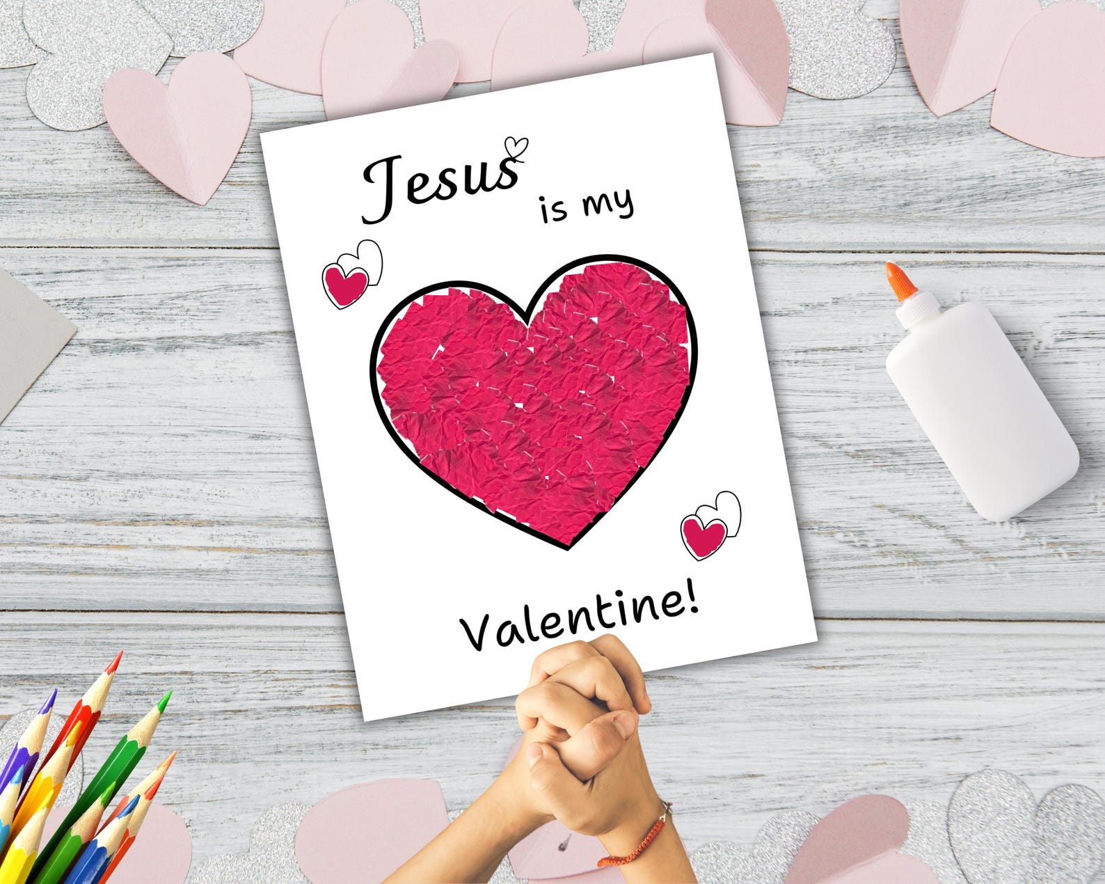 Jesus is My Valentine Christian Valentine's Day Bible Craft, Printable ...