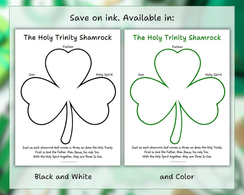 St. Patrick's Day Handprint Art, Christian St Patricks Day Craft, Holy ...