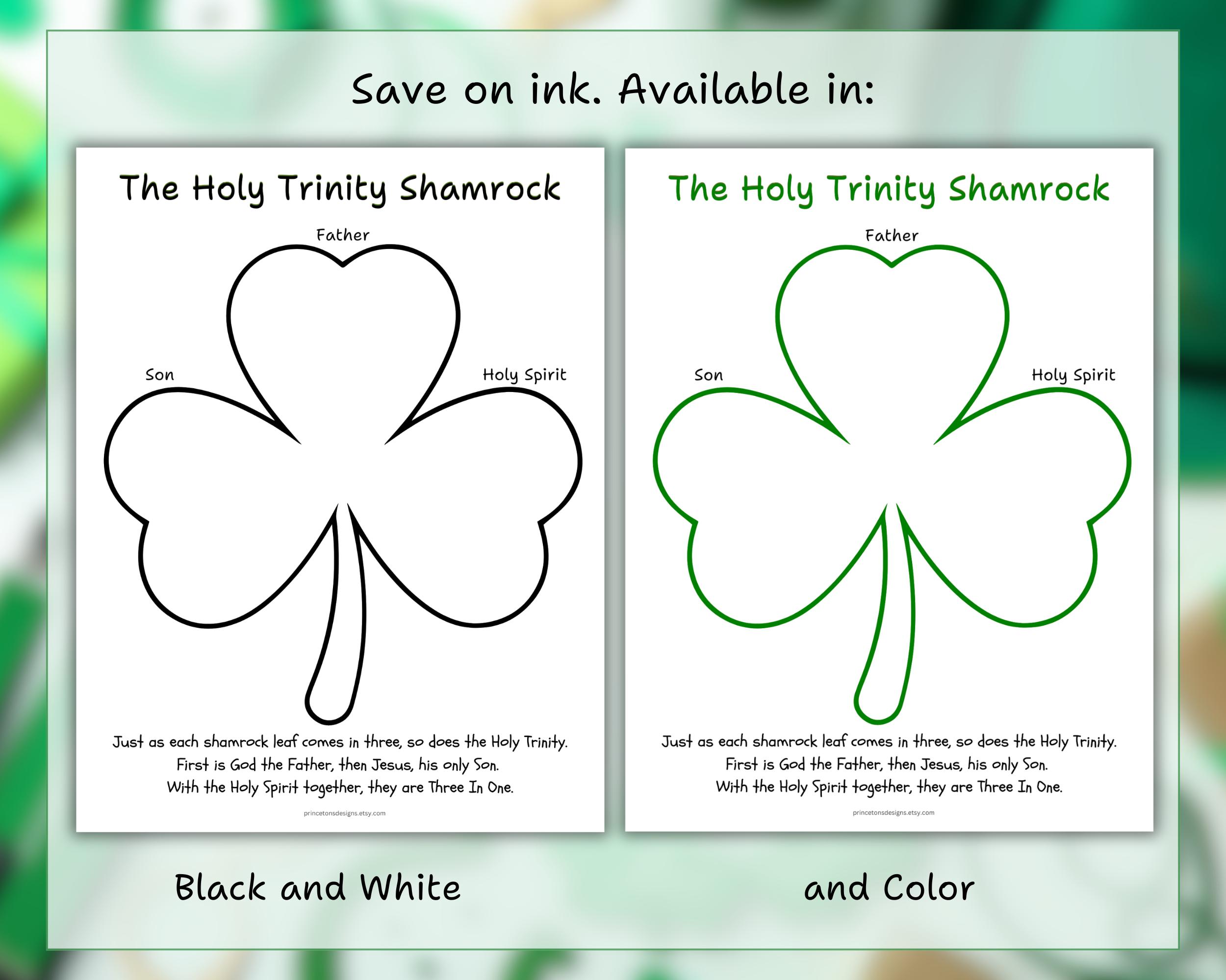 St. Patrick's Day Handprint Art, Christian St Patricks Day Craft, Holy ...
