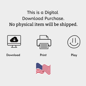 4th of July Game, Pass the Gift Game, Independence Day Printable, Pass ...
